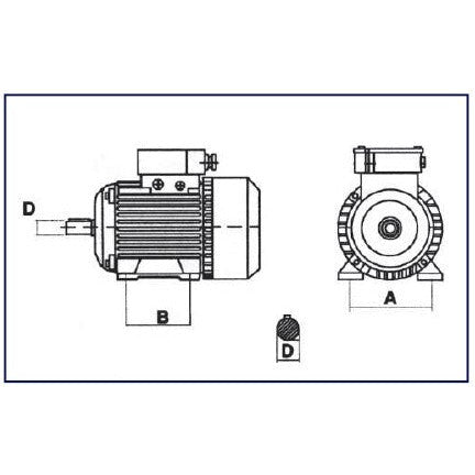 Ηλεκτροκινητήρας Ιταλίας 3Hp 230V 2800rpm M80L (20211) – e-mytoolstore.gr